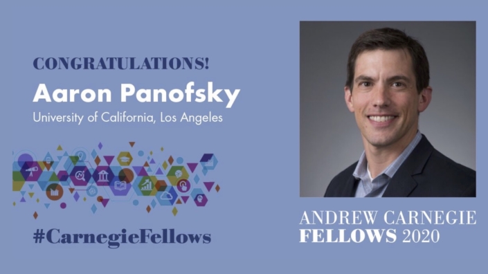 Panofsky Named to Class of 2020 Carnegie Fellows