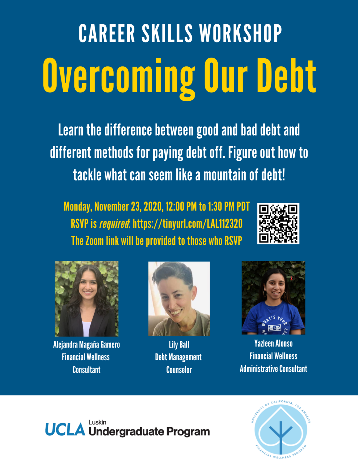 Career Skills Workshop: Overcoming Our Debt