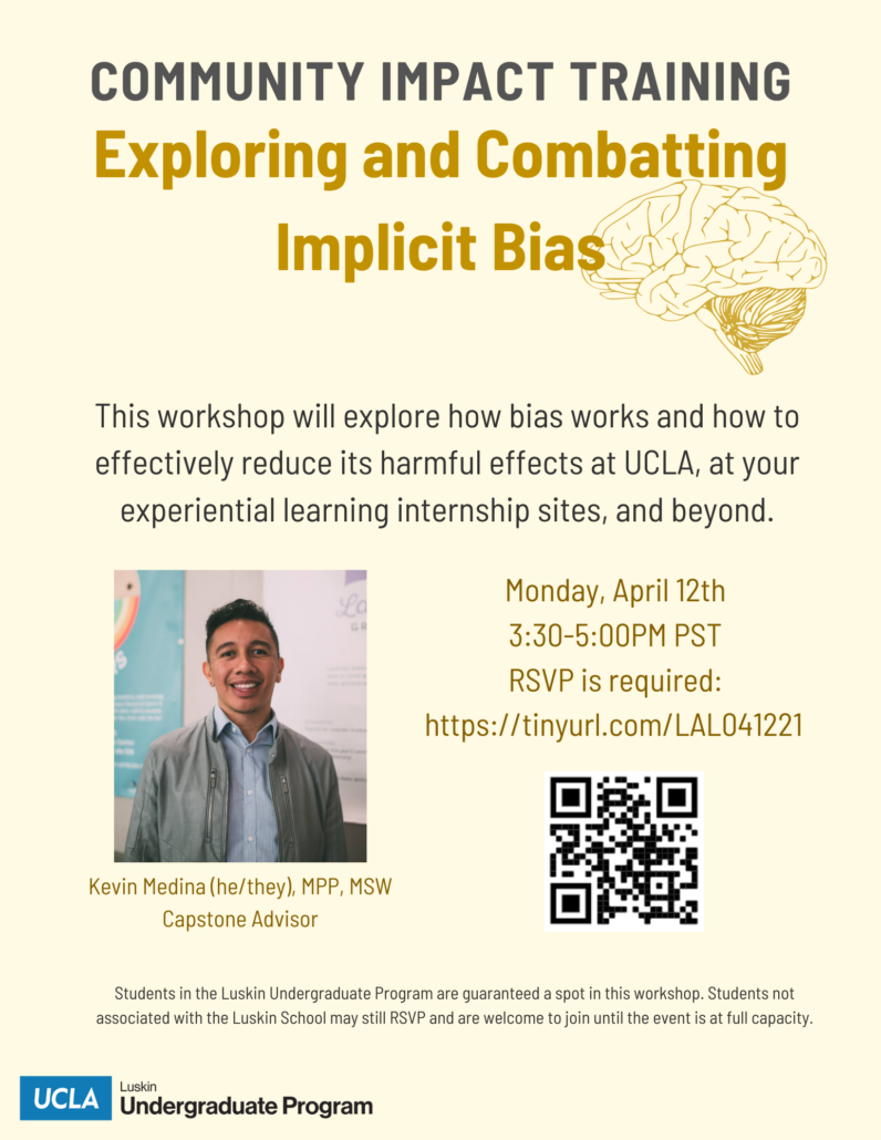 Community Impact Training: Exploring and Combatting Implicit Bias