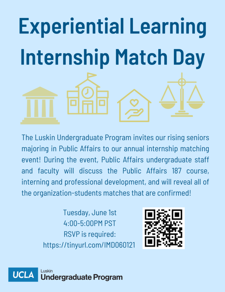 Experiential Learning Internship Match Day