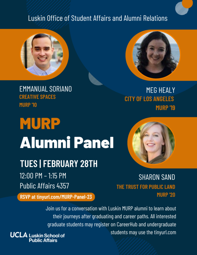 Exploring Different Career Paths in Urban Planning Alumni Panel